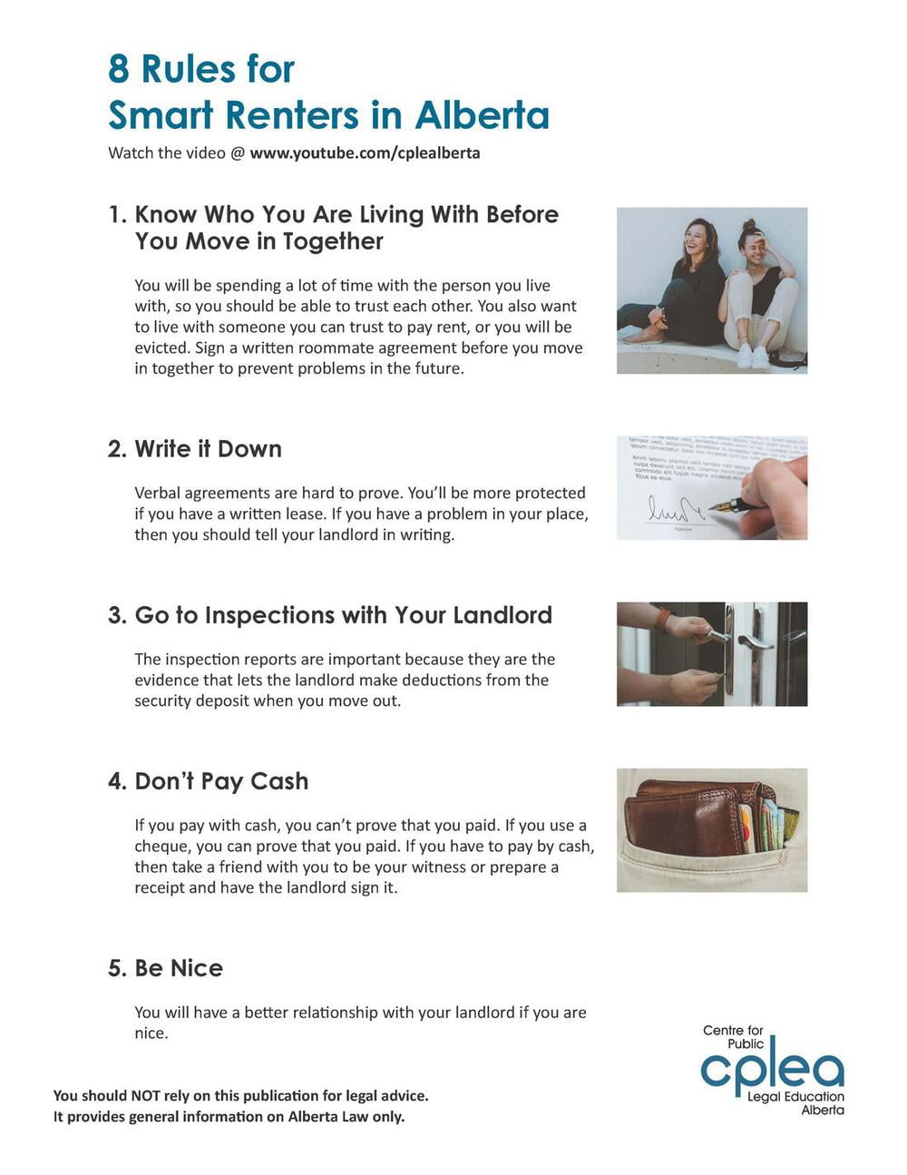 8 Rules for Smart Renters - CPLEA.CA
