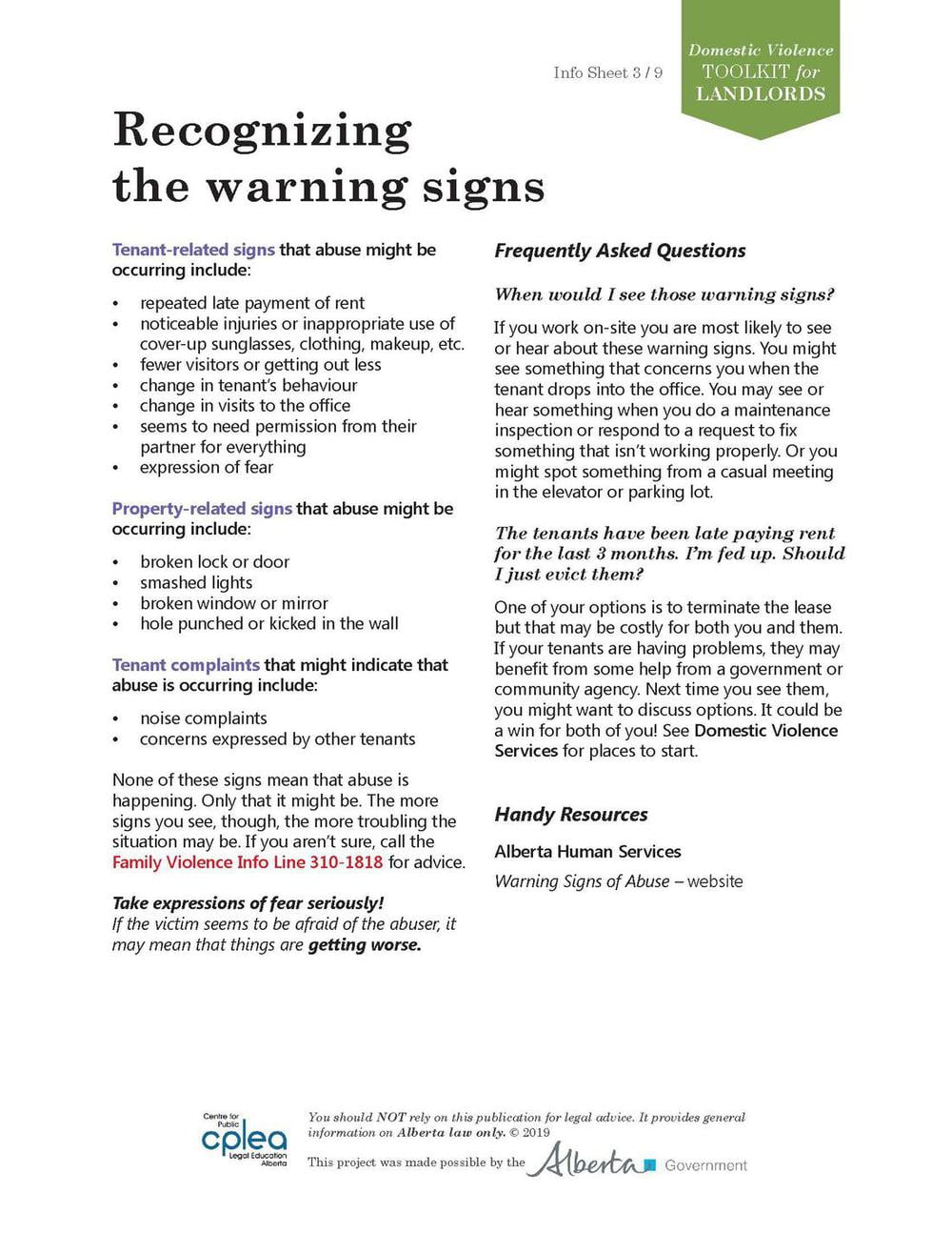 DVTK: Recognizing the Warning Signs - CPLEA.CA