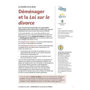 Déménager et la Loi sur le divorce - CPLEA.CA
