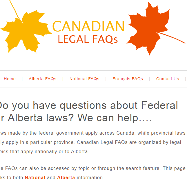 Canadian Legal FAQS - CPLEA.CA